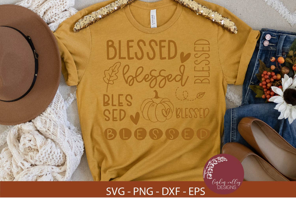 Blessed SVG-Fall SVG-Autumn SVG - So Fontsy