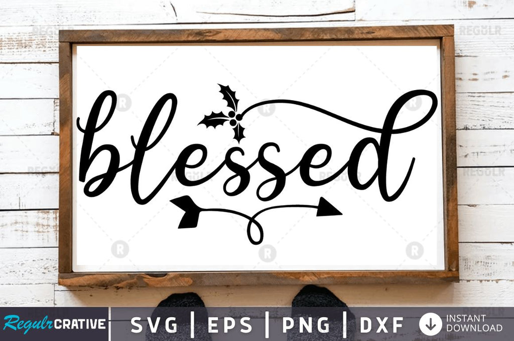 Blessed SVG - So Fontsy
