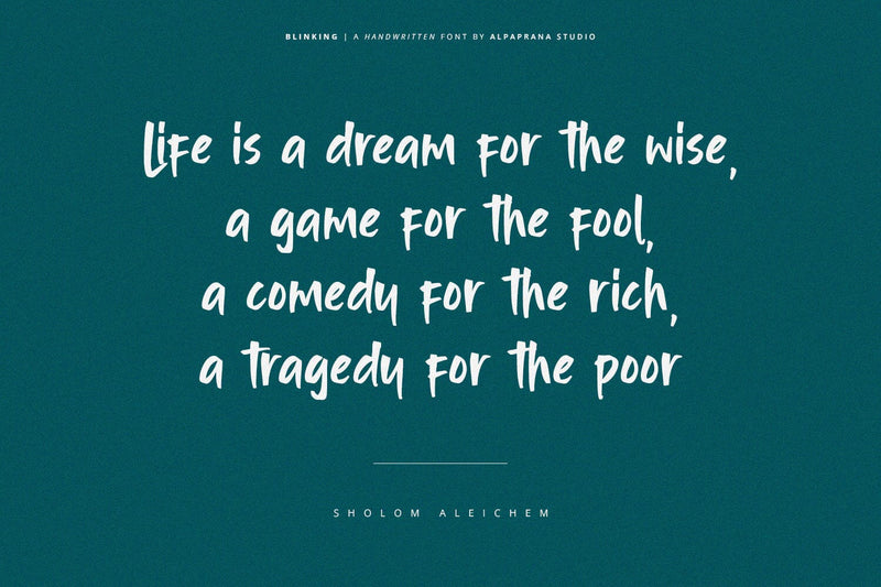 Blinking - Handwritten Font - So Fontsy