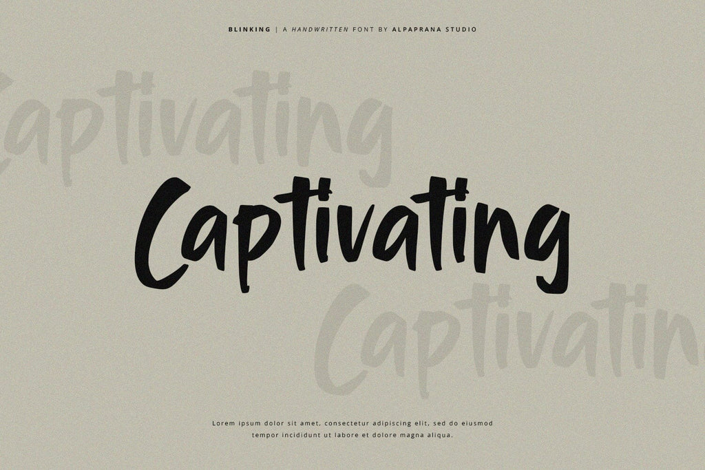 Blinking - Handwritten Font - So Fontsy