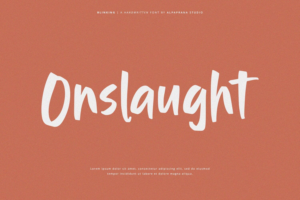 Blinking - Handwritten Font - So Fontsy