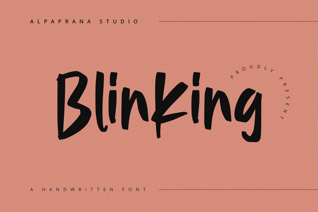 Blinking - Handwritten Font - So Fontsy