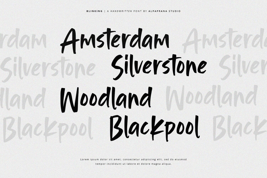 Blinking - Handwritten Font - So Fontsy