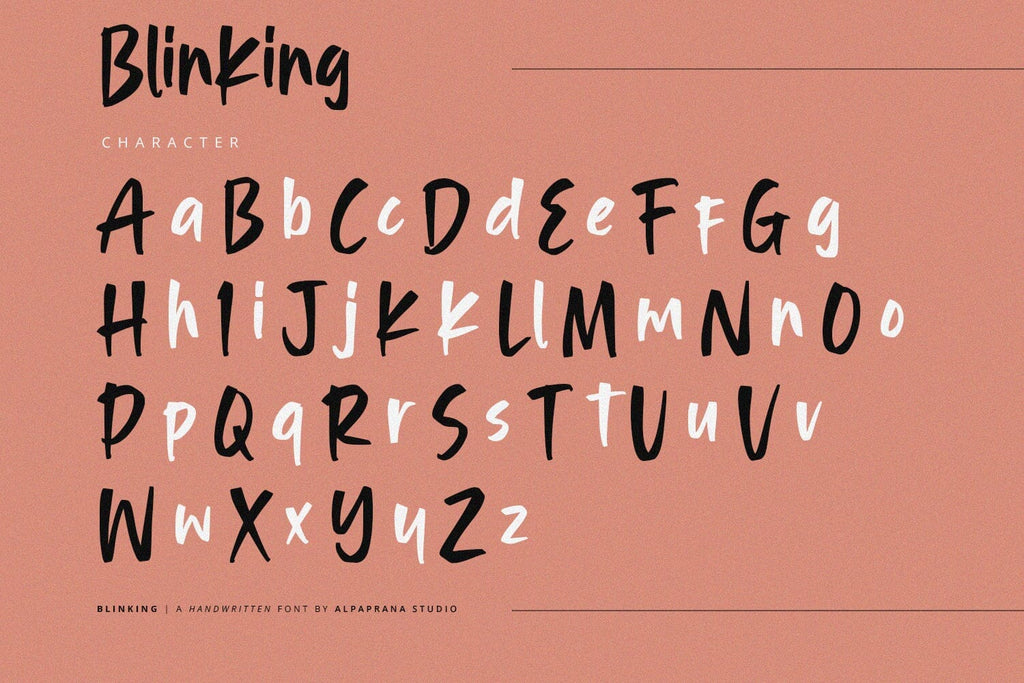 Blinking - Handwritten Font - So Fontsy