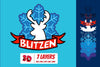 Blitzen 3D Layered SVG Cut File - So Fontsy