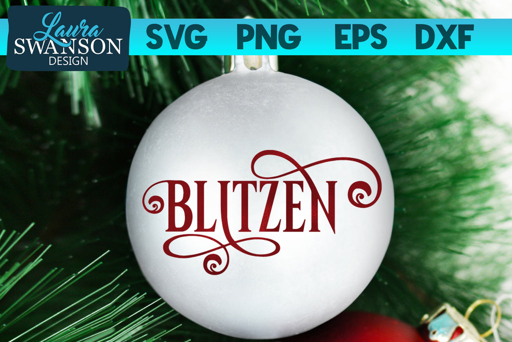 Blitzen SVG Cut File - So Fontsy