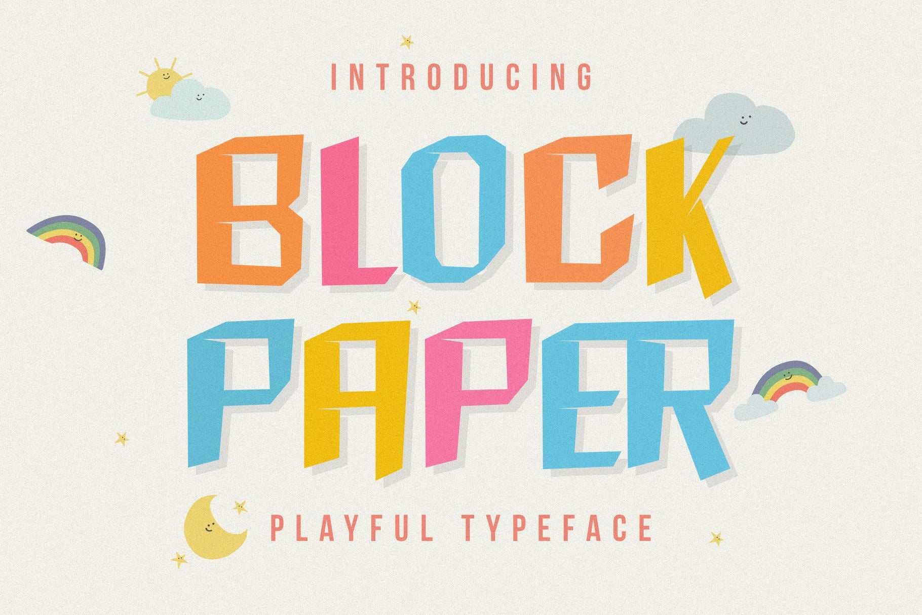 Block Paper - Playful Typeface - So Fontsy