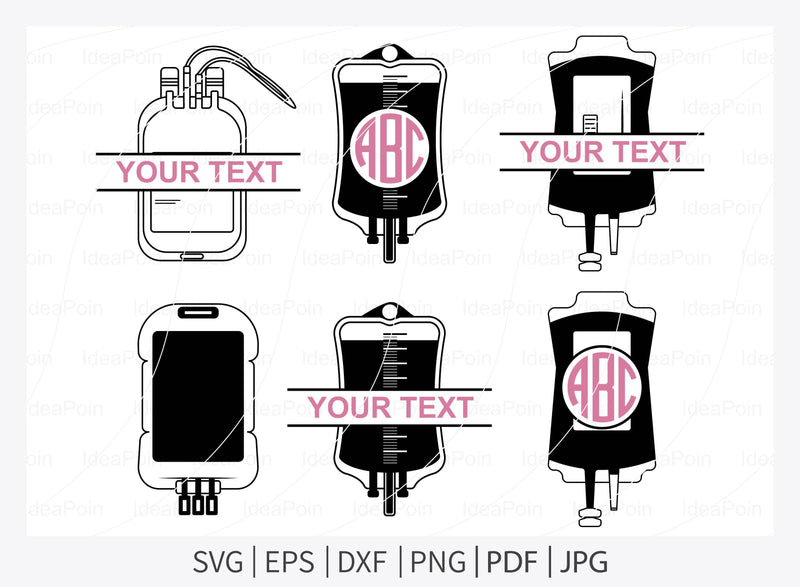 Blood bag SVG, Blood Bag Vector, blood bag monogram, Blood Bag ...
