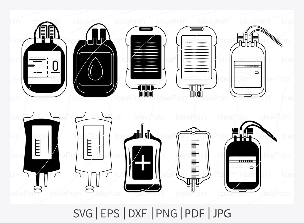 Blood bag SVG, Blood Bag Vector, blood bag monogram, Blood Bag ...