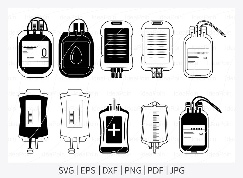Blood bag SVG, Blood Bag Vector, blood bag monogram, Blood Bag ...
