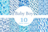 Blue Baby Boy Digital Paper | Baby Shower Pattern - So Fontsy