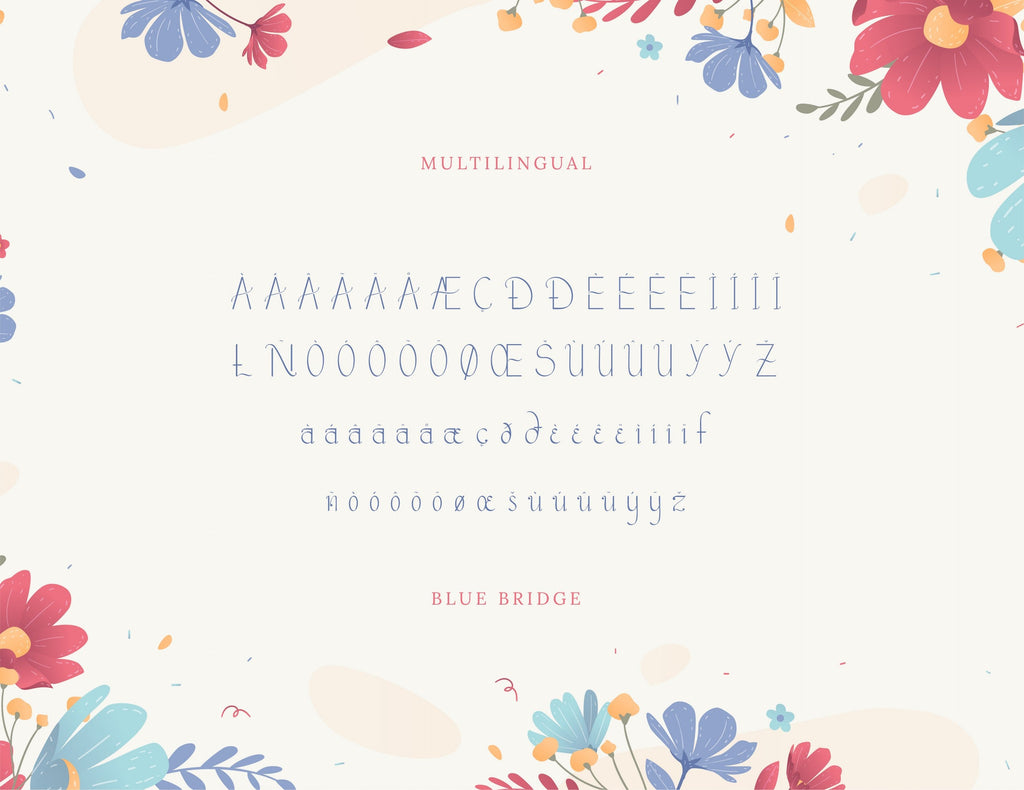 Blue Bridge Modern Calligraphy - So Fontsy