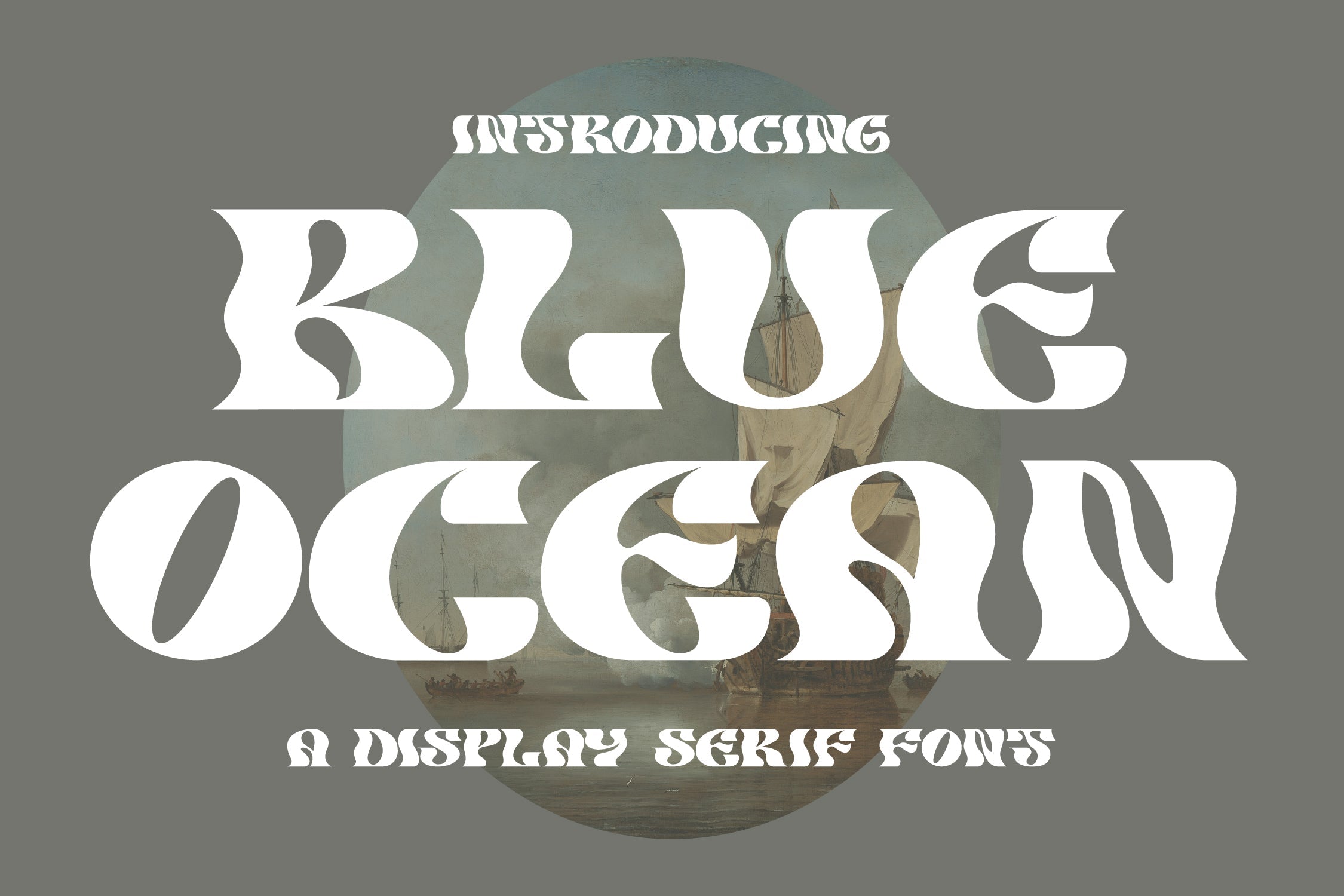 BLUE OCEAN Typeface - So Fontsy