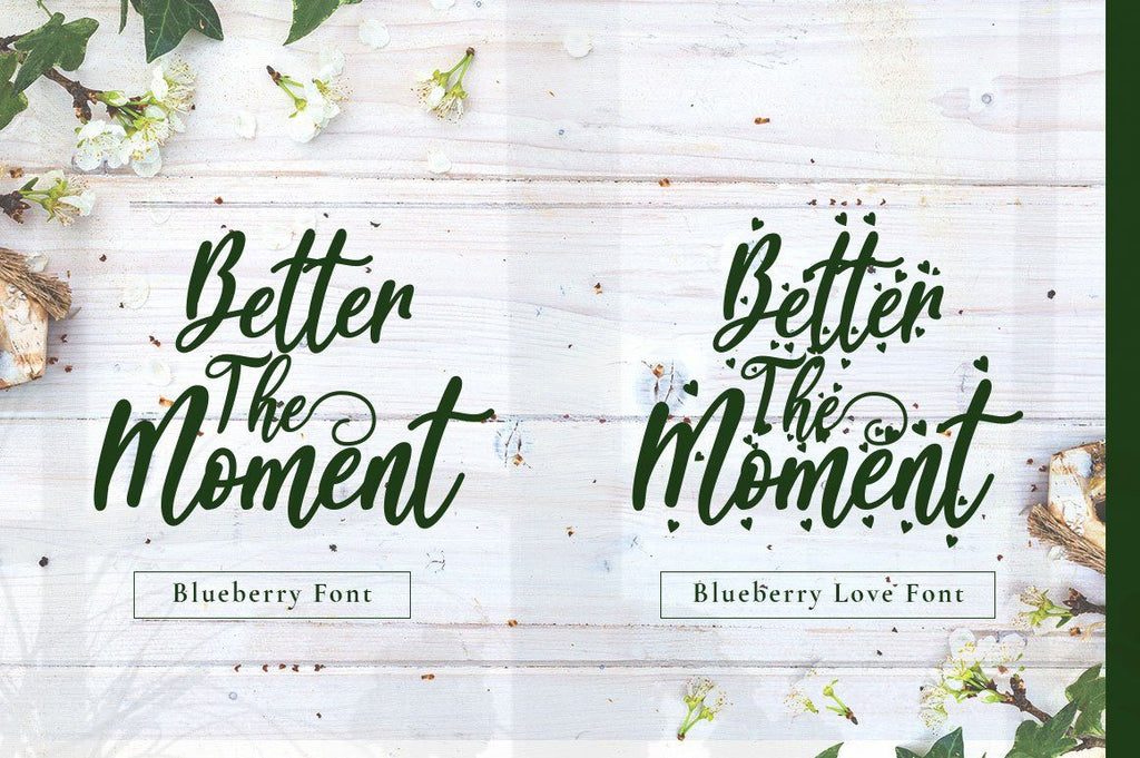 Blueberry - Modern Calligraphy font - So Fontsy