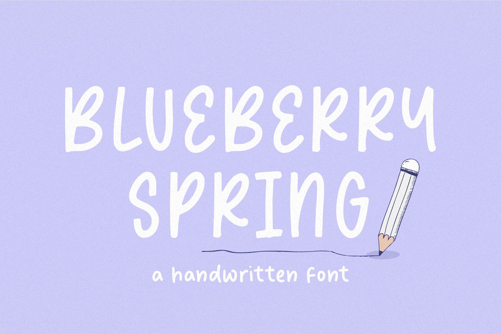Blueberry Spring Font - So Fontsy