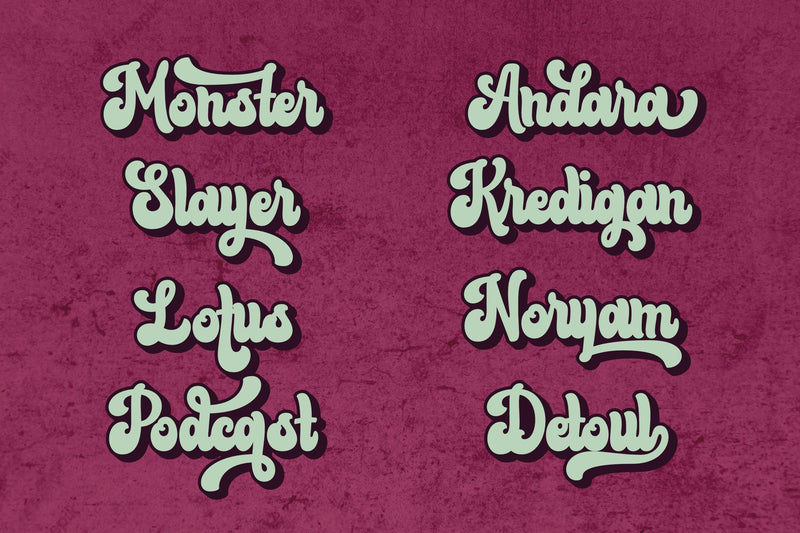 Bluend - Retro Bold Script - So Fontsy