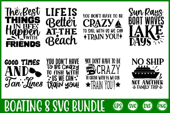 Boating Svg Design bundle Boating 8 Svg Bundle - So Fontsy