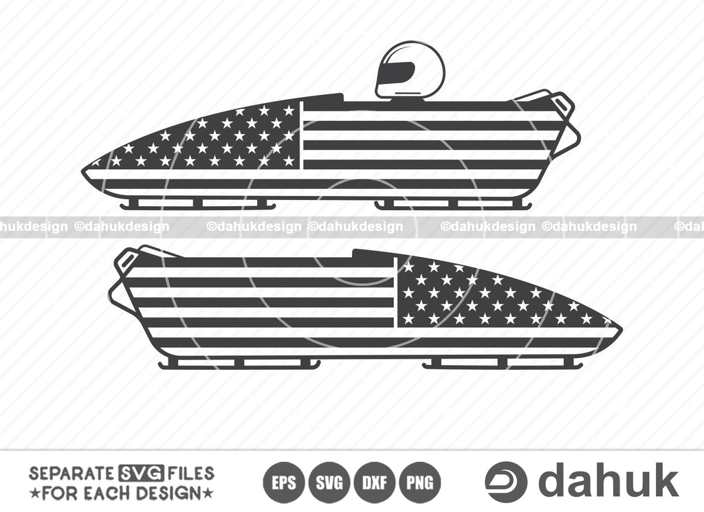 Bobsled SVG, Bobsled Flag USA, Bobsled Vector SVG, Bobsled icon ...
