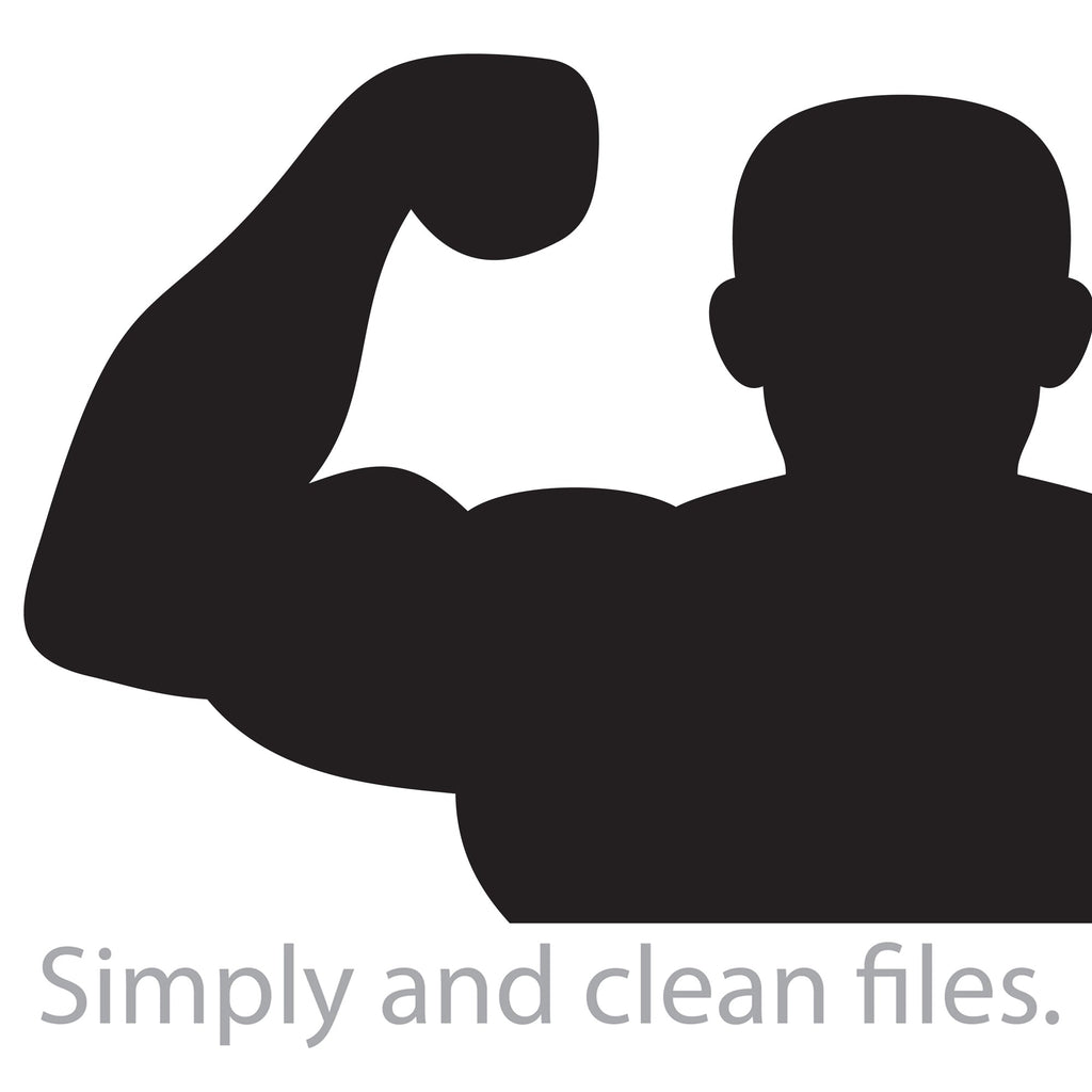 Bodybuilder. Cut files for Cricut. Clip Art silhouette (eps, svg, pdf ...