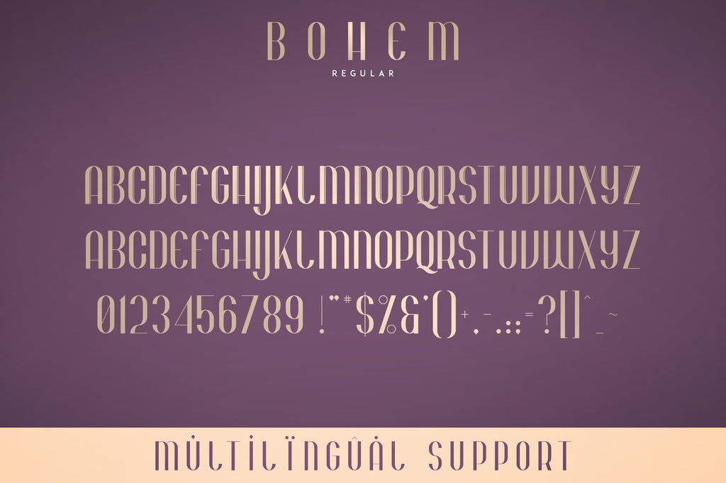 Bohem - Display font | 2 styles - So Fontsy