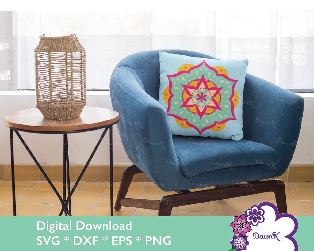 Boho Layered Flower Mandala SVG - floral mandala | Dawn K Designs - So ...