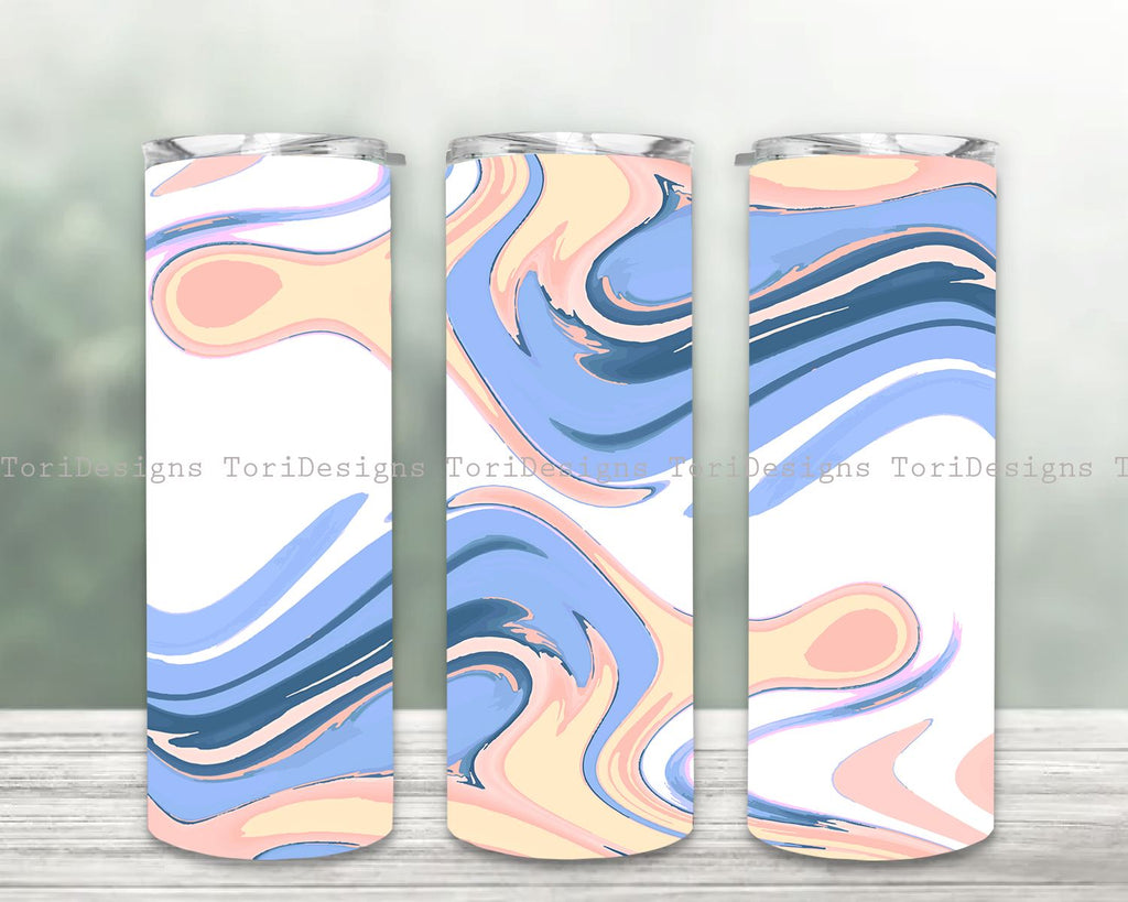 Boho Swirl 20oz Skinny Sublimation Tumbler - So Fontsy