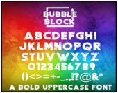 Bold Bubble Font - So Fontsy