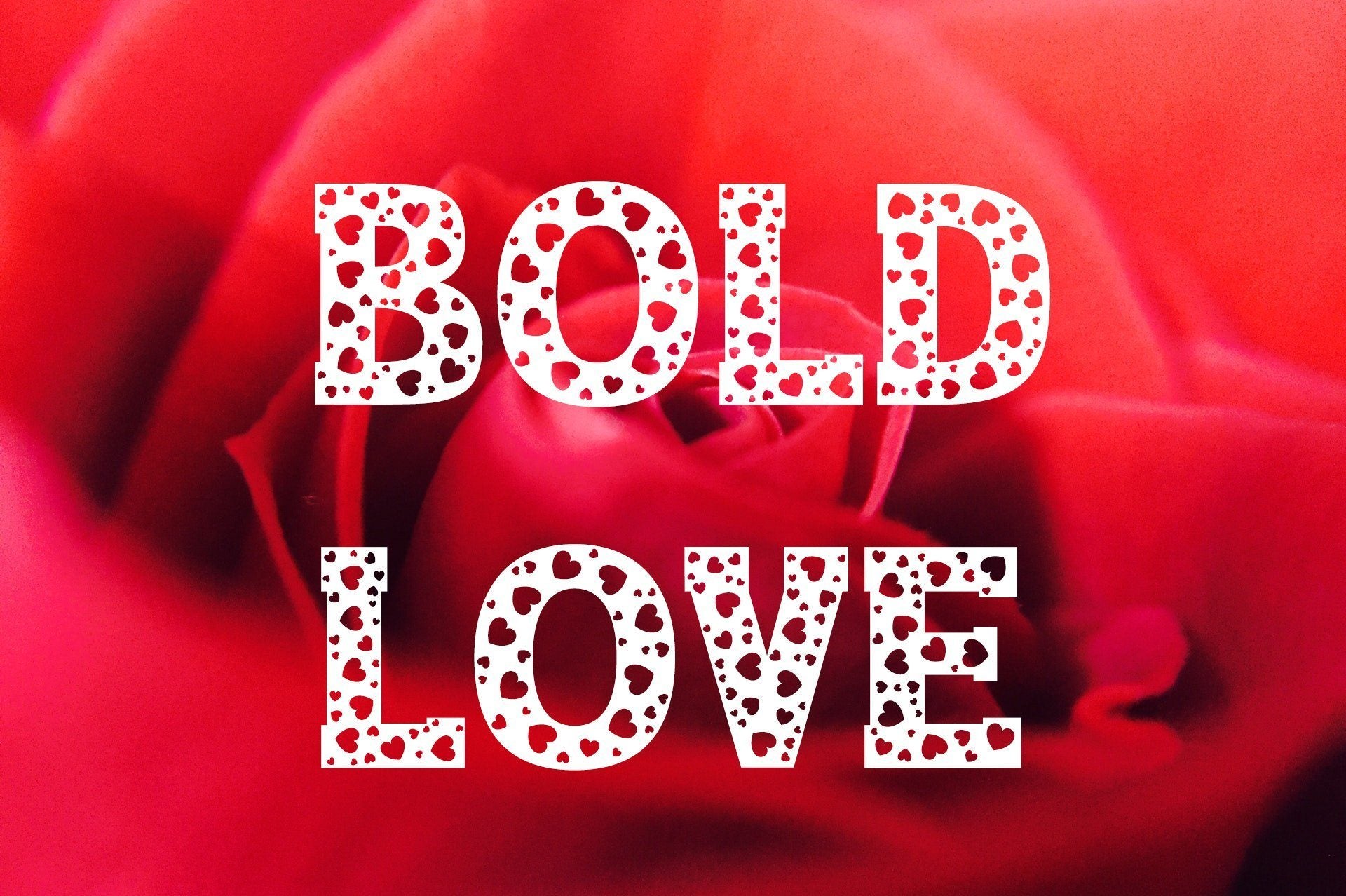 Bold Love - Valentines Font - So Fontsy