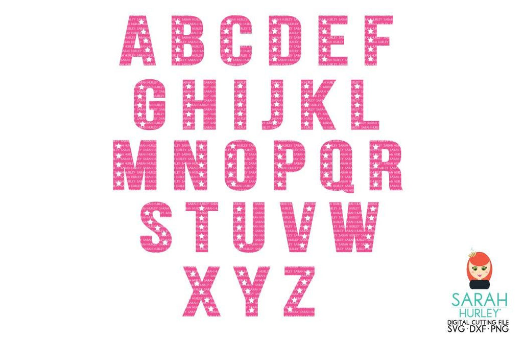 Bold Star Alphabet - So Fontsy