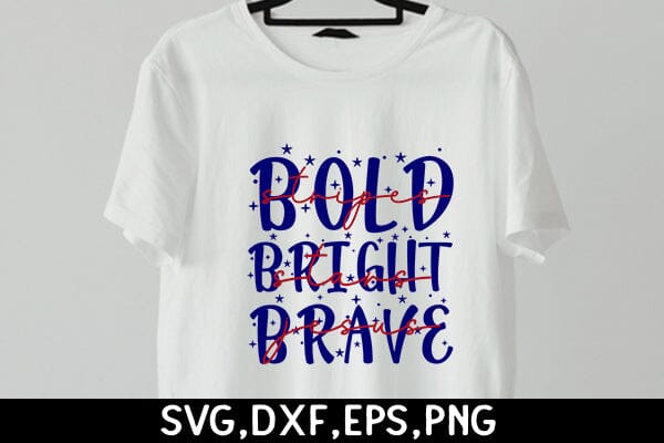 Bold Stripes Bright Stars Brave Jesus - So Fontsy