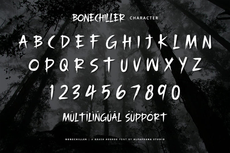 Bonechiller - Brush Font - So Fontsy