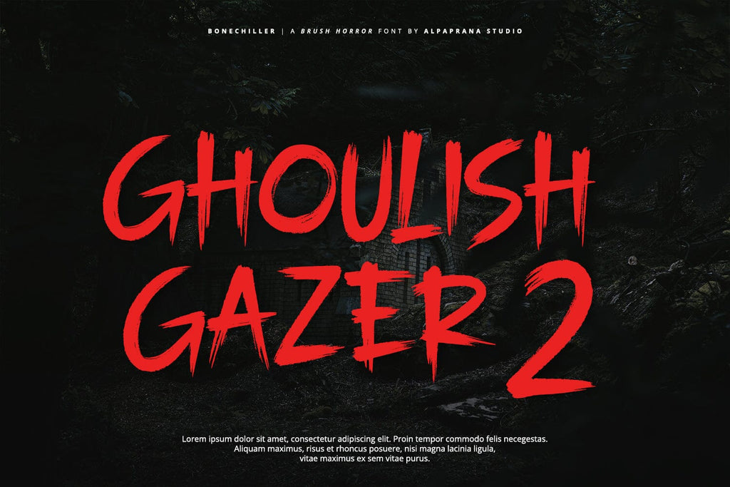 Bonechiller - Brush Font - So Fontsy