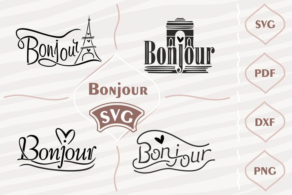 Bonjour - SVG bundle - So Fontsy
