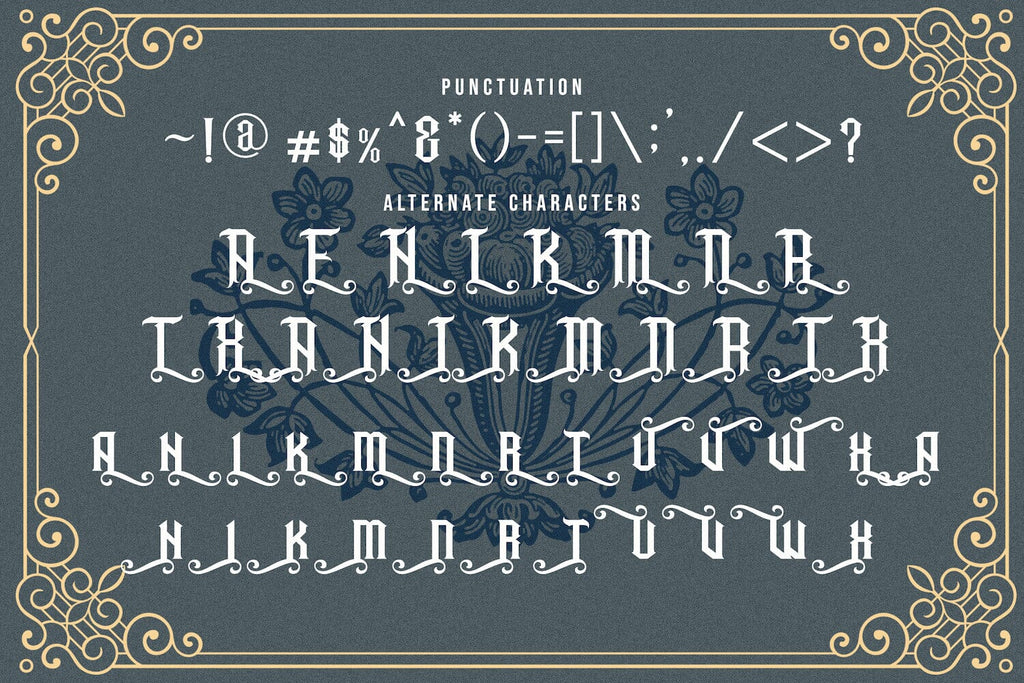 Bonwick Weaver - Victorian Display Font - So Fontsy
