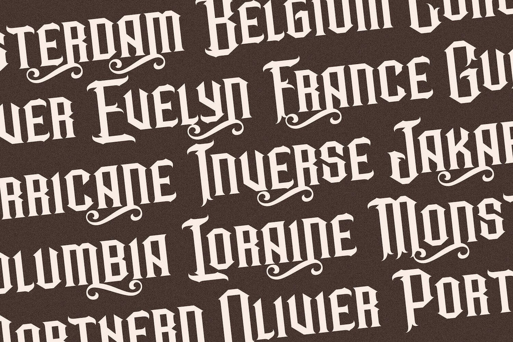 Bonwick Weaver - Victorian Display Font - So Fontsy