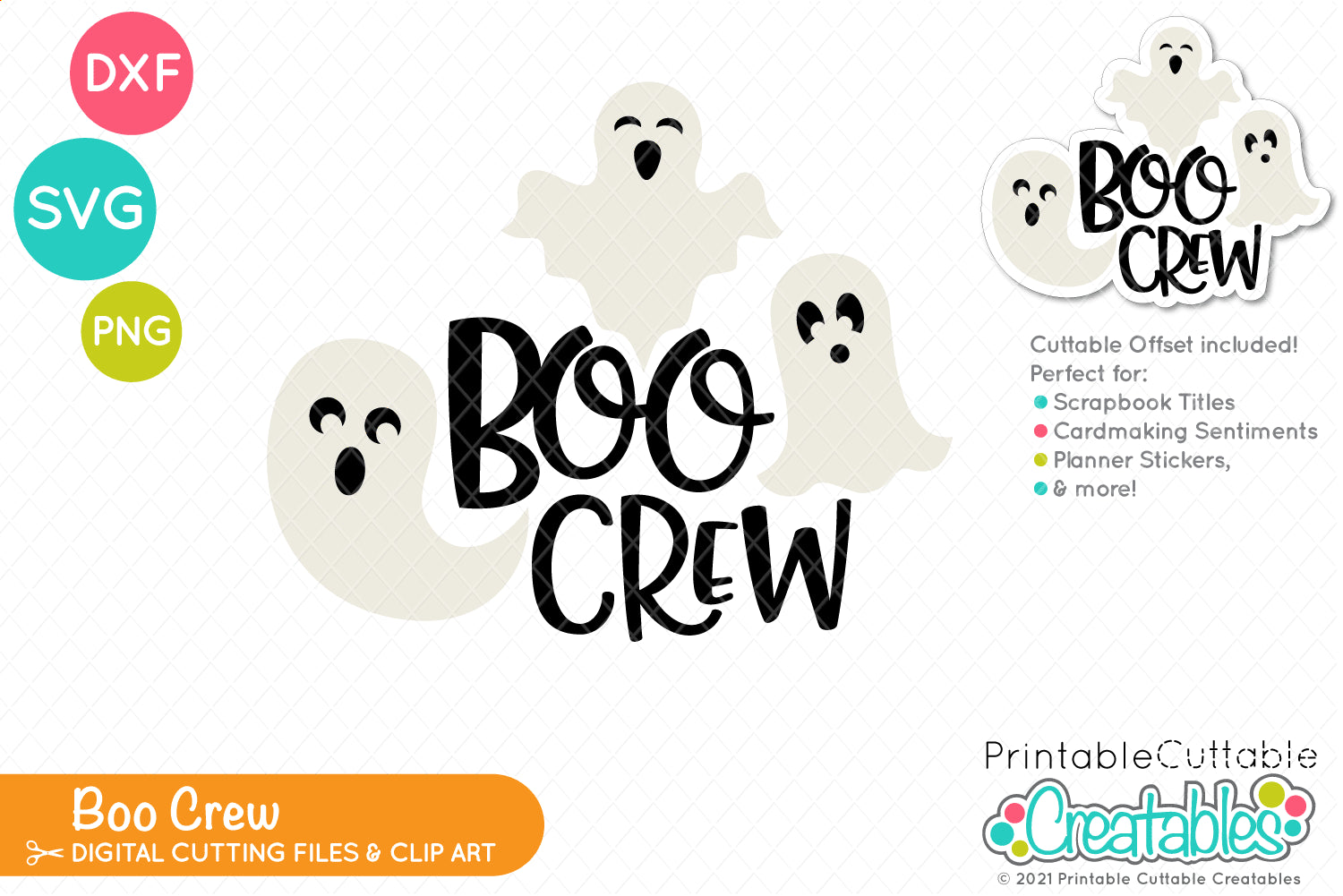 Boo Crew SVG File - So Fontsy