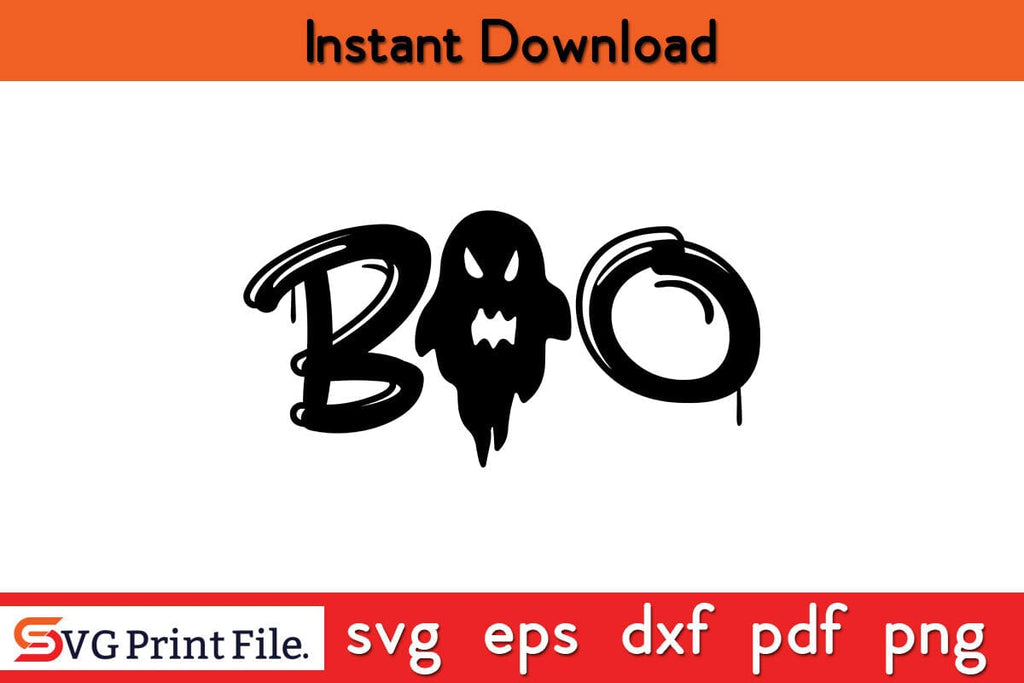 Boo Halloween This Is Boo Sheet Ghost Retro Halloween SVG PNG Cut File ...