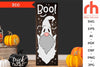 Boo Porch Sign SVG - Halloween Gnome Cut File - Fall Decor DXF - So Fontsy