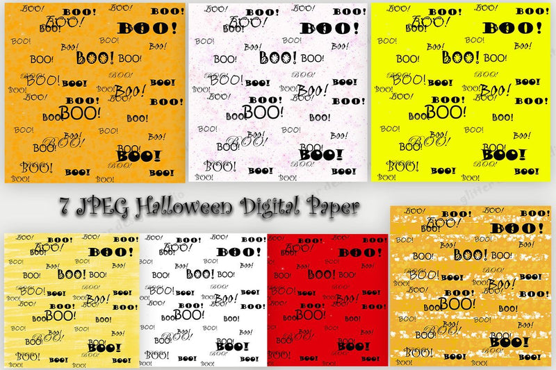 BOO! Sublimation,Halloween Digital Paper, Spooktacular Paper, Spooky S ...