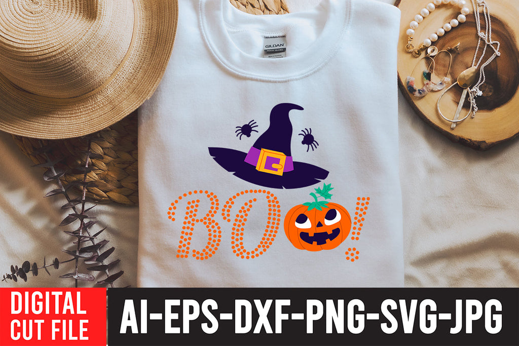 BOO! SVG Design , BOO! SVG Cut File - So Fontsy