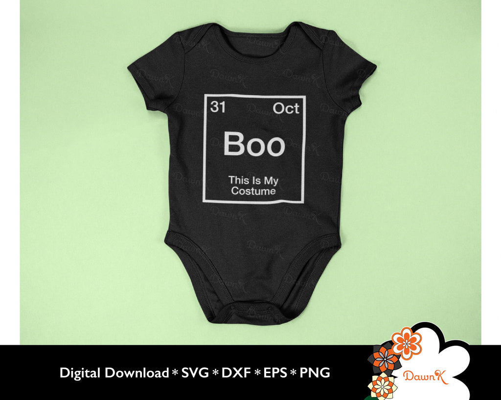 Boo This is my Costume SVG Periodic Table of Elements | Dawn K Designs ...