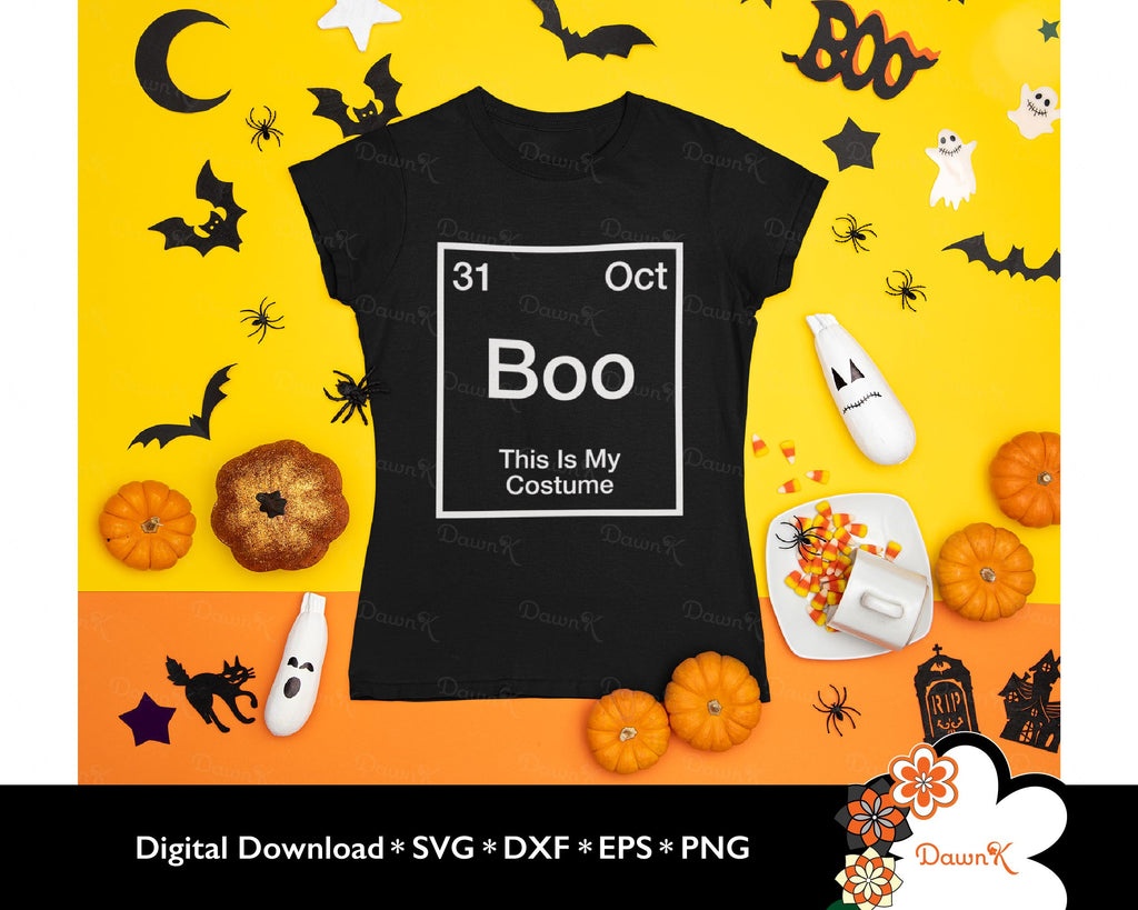 Boo This is my Costume SVG Periodic Table of Elements | Dawn K Designs ...