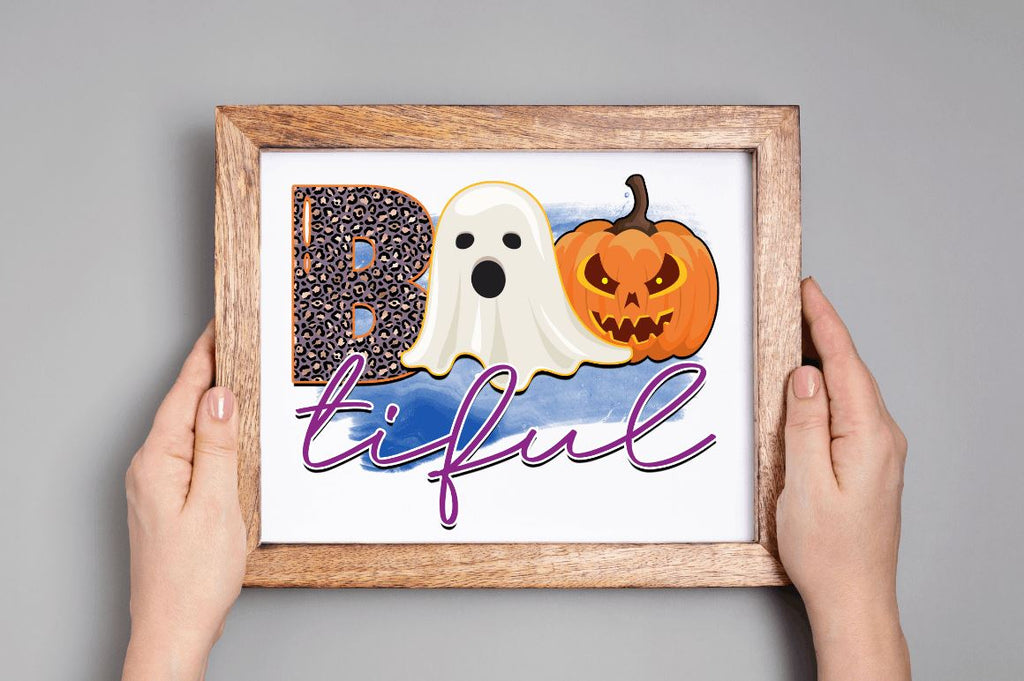 Boo tiful Sublimation PNG, Sublimation Halloween Design - So Fontsy