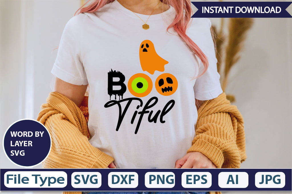 Boo Tiful SVG Cut File - So Fontsy