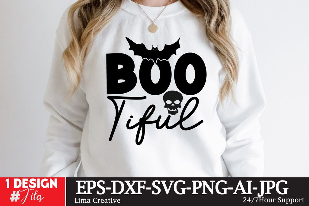 Boo Tiful SVG Cute File - So Fontsy