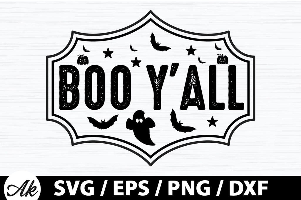 Boo y'all svg - So Fontsy
