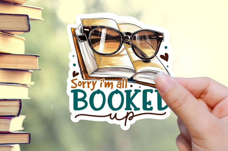Book Lover Printable Stickers Bundle - So Fontsy