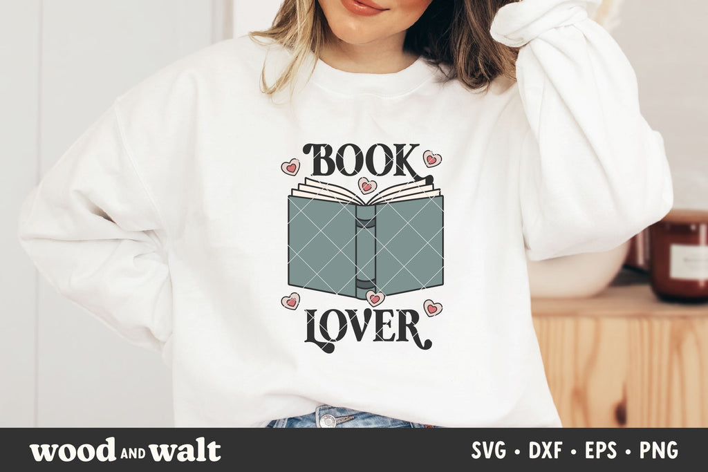 Book Lover SVG | Bookish PNG | Boho Book Design - So Fontsy
