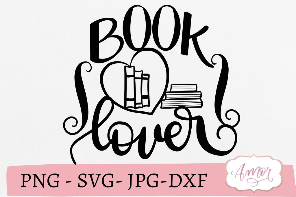 Book lover SVG - So Fontsy