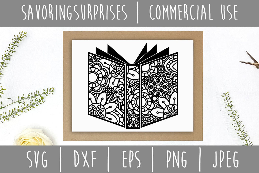 Book Mandala Zentangle - So Fontsy
